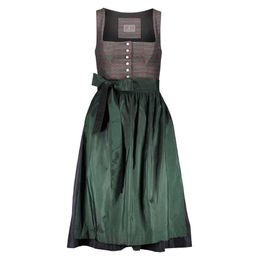 Turi Landhaus Dirndl "Barbara" in Schwarz/ Dunkelgr&uuml;n - 61% | Gr&ouml;&szlig;e 46 | Damen-dirndl