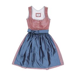 Alpenfee Dirndl ''Sissi'' in Rosa/ Blau - 65% | Gr&ouml;&szlig;e 44 | Damen-dirndl