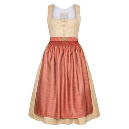 Alpenfee Dirndl ''Cariba'' in Creme/ Rot - 57% | Gr&ouml;&szlig;e 46 | Damen-dirndl