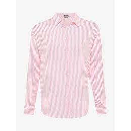 Mexx Hemd in Pink/ Wei&szlig; - 60% | Gr&ouml;&szlig;e S | Damen-blusen