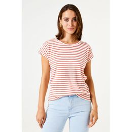 Garcia Shirt in Wei&szlig;/ Rosa - 33% | Gr&ouml;&szlig;e M | Damen-tops