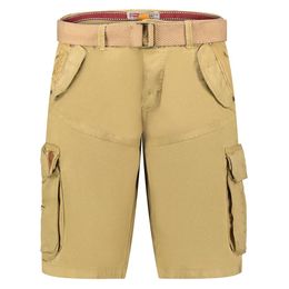 Geographical Norway Cargobermudas "Pouvoir" in Beige - 68% | Gr&ouml;&szlig;e M | Herren-plussize