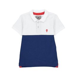 Peak Mountain Poloshirt in Wei&szlig;/ Dunkelblau - 57% | Gr&ouml;&szlig;e 110 | Kinder-oberteile