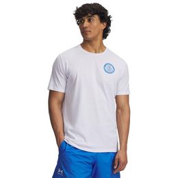 Under Armour Funktionsshirt in Wei&szlig; - 26% | Gr&ouml;&szlig;e L | Herren-sportshirts