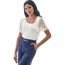 Heine Bluse in Creme - 64% | Gr&ouml;&szlig;e 46 | Damen-blusen