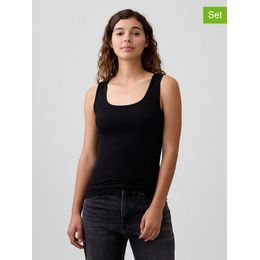 GAP 2er-Set: Tops in Schwarz - 53% | Gr&ouml;&szlig;e S | Damen-tops
