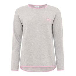 Zwillingsherz Pullover "Doppelherz" in Grau - 48% | Gr&ouml;&szlig;e L | Damen-pullover-cardigans