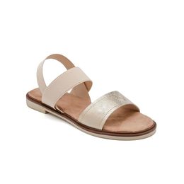 Sixth Sens Sandalen in Beige/ Gold - 64% | Gr&ouml;&szlig;e 41 | Damen-sandalen