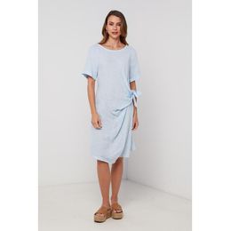 Lin Passion Leinen-Kleid in Hellblau - 71% | Gr&ouml;&szlig;e 38/40 | Damen-kleider