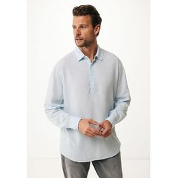 Mexx Hemd "Henley" in Hellblau - 61% | Gr&ouml;&szlig;e L | Herren-plussize
