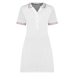 Geographical Norway Polokleid "Jamaela" in Wei&szlig; - 59% | Gr&ouml;&szlig;e L | Damen-kleider