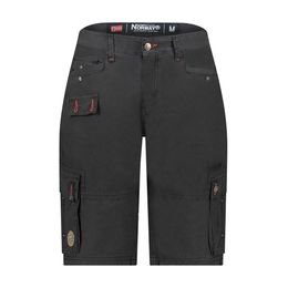 Geographical Norway Cargobermudas "Palmdale" in Schwarz - 71% | Gr&ouml;&szlig;e S | Herren-plussize