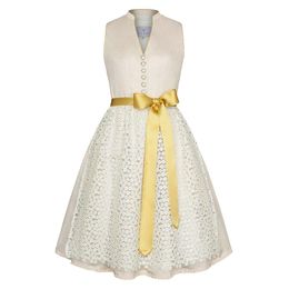 Alpenfee Dirndl "Lisa" in Creme - 57% | Gr&ouml;&szlig;e 38 | Damen-dirndl