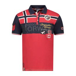Geographical Norway Poloshirt "Karadock" in Rot - 71% | Gr&ouml;&szlig;e XXL | Herren-plussize