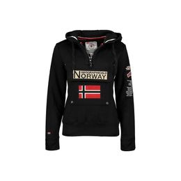 Geographical Norway Hoodie "Gymclass" in Schwarz - 67% | Gr&ouml;&szlig;e M | Damen-sweatshirts-jacken