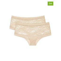 Triumph 2er-Set: Pantys "Smart Deco Bandeau" in Creme - 44% | Gr&ouml;&szlig;e 36-42 | Damen-unterteile