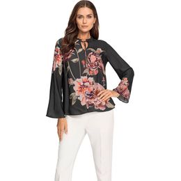 Heine Bluse in Anthrazit/ Rotbraun/ Ros&eacute; - 71% | Gr&ouml;&szlig;e 38 | Damen-blusen