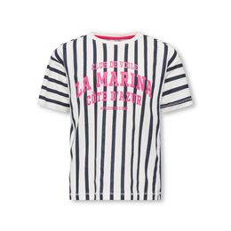 KIDS Only Shirt "Oliviana" in Wei&szlig;/ Anthrazit - 17% | Gr&ouml;&szlig;e 158/164 | Kinder-oberteile