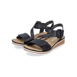 Rieker Sandaletten in Schwarz - 19% | Gr&ouml;&szlig;e 39 | Damen-sandalen