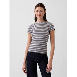 GAP Shirt in Grau/ Wei&szlig; - 53% | Gr&ouml;&szlig;e XXL | Damen-tops