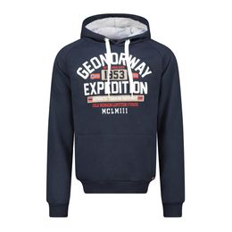 Geographical Norway Hoodie "Germanito" in Dunkelblau - 67% | Gr&ouml;&szlig;e M | Herren-sweatshirts-jacken