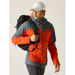 Regatta Regenjacke "Highton IV Stretch" in Orange - 75% | Gr&ouml;&szlig;e S | Herren-outdoorjacken