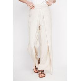 ASSUILI Leinen-Hose in Creme - 70% | Gr&ouml;&szlig;e 36 | Damenhosen