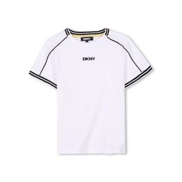 DKNY Shirt in Wei&szlig;/ Schwarz - 44% | Gr&ouml;&szlig;e 128 | Kinder-oberteile