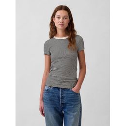GAP Shirt in Schwarz/ Sand - 43% | Gr&ouml;&szlig;e XL | Damen-tops