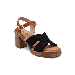 Sixth Sens Sandaletten in Hellbraun/ Schwarz - 64% | Gr&ouml;&szlig;e 37 | Damen-sandalen