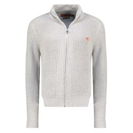 Geographical Norway Cardigan "Flexible" in Grau - 68% | Gr&ouml;&szlig;e XXL | Damen-pullover-cardigans