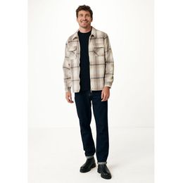 Mexx Hemd in Beige/ Braun/ Hellblau - 58% | Gr&ouml;&szlig;e XL | Herren-plussize