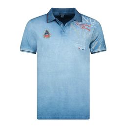 Geographical Norway Poloshirt in Blau - 57% | Gr&ouml;&szlig;e L | Herren-plussize