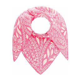 Zwillingsherz Dreieckstuch "Paisley Bl&auml;tter" in Pink - (L)200 x (B)130 cm - 21% | Damen-schals-tuecher
