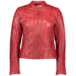 7eleven Lederjacke "Elly" in Rot - 74% | Gr&ouml;&szlig;e 42 | Damenjacken