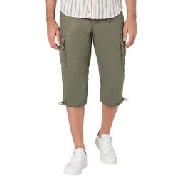 Timezone Cargocaprihose in Khaki - 77% | Gr&ouml;&szlig;e W33 | Herren-plussize