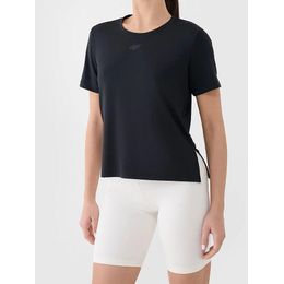 4F Trainingsshirt in Schwarz - 40% | Gr&ouml;&szlig;e S | Damen-outdoor-tops-shirts