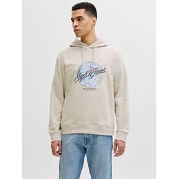 Jack & Jones Jack & Jones Hoodie "Onolulu" in Beige - 45% | Gr&ouml;&szlig;e XL | Herren-sweatshirts-jacken