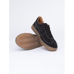 Paul Vesterbro Leder-Sneakers in Schwarz - 64% | Gr&ouml;&szlig;e 42 | Herrensneakers