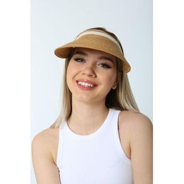 Lucky Bees Sonnenvisier in Beige - 66% | Damen-muetzen-caps