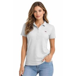 Geographical Norway Poloshirt "Krystaline" in Hellgrau - 66% | Gr&ouml;&szlig;e XL | Damen-tops