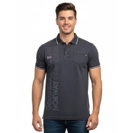 Geographical Norway Poloshirt "Konakri" in Schwarz - 71% | Gr&ouml;&szlig;e XL | Herren-plussize