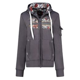 Geographical Norway Sweatjacke "Fabeaute" in Anthrazit - 67% | Gr&ouml;&szlig;e S | Damen-sweatshirts-jacken