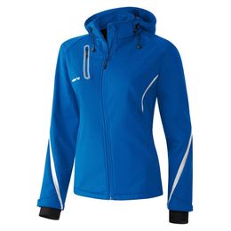 Erima Softshelljacke "Function" in Blau - 60% | Gr&ouml;&szlig;e 36 | Damen-outdoorjacken