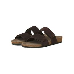 Jack & Jones Jack & Jones Leder-Sandalen "Malta" in Dunkelbraun - 35% | Gr&ouml;&szlig;e 41 | Herrensandalen