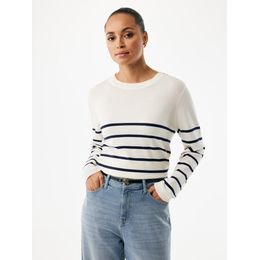 Mexx Pullover "Aster" in Wei&szlig;/ Dunkelblau - 53% | Gr&ouml;&szlig;e M | Damen-pullover-cardigans
