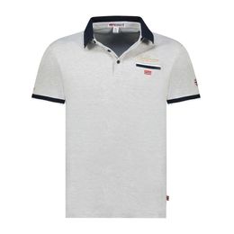 Geographical Norway Poloshirt "Kara" in Grau - 71% | Gr&ouml;&szlig;e M | Herren-plussize