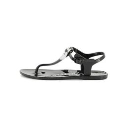 Karl Lagerfeld Kids Zehentrenner in Schwarz - 53% | Gr&ouml;&szlig;e 33 | Kindersandalen