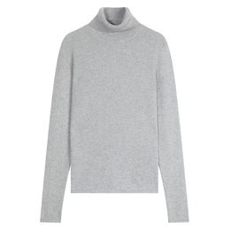 Perfect Cashmere Kaschmir-Rollkragenpullover "Bise" in Grau - 66% | Gr&ouml;&szlig;e M | Damen-pullover-cardigans