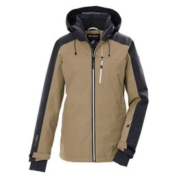 Killtec Ski-/ Snowboardjacke in Hellbraun/ Schwarz - 65% | Gr&ouml;&szlig;e 36 | Damen-outdoorjacken
